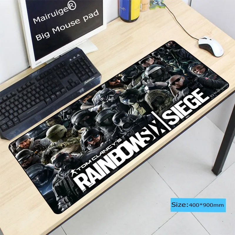Mairuige Rainbow Six Siege Gaming Mouse Pad Locking Edge Large Mouse Mat Pc Computer Laptop