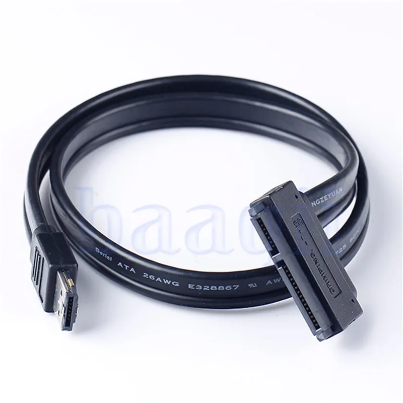 MLLSE 11pin Power Over eSata /USB /eSatap Port Combo to 2.5" SATA 7+15 ...