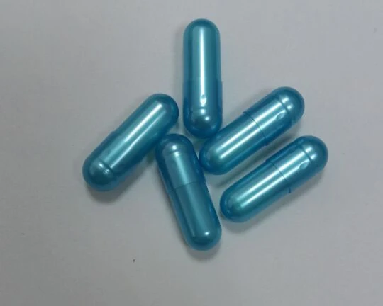 (10,000pcs/pack) Caps And Bodies Closed 00# Pearl Light Blue Medicine ...