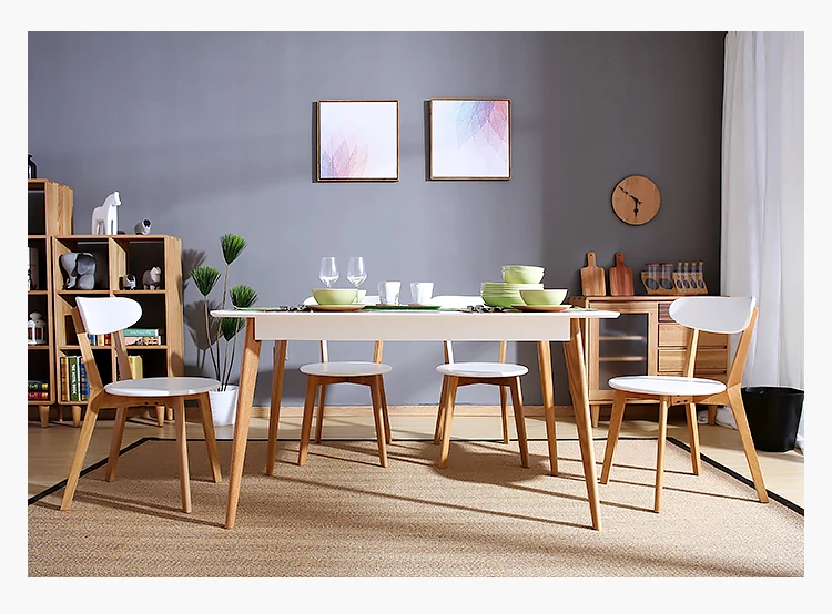 Minimalist Modern Design Solid Wood and MDF Dining Chair - Made Minimal