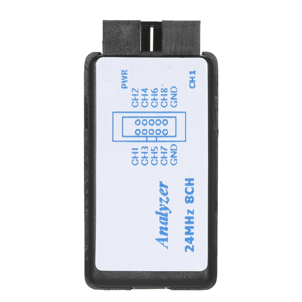 USB 8CH 24MHz Logic Analyzer - voltage range 0.8V to 5V.