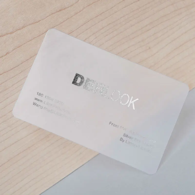 Customized PVC Business Card Fine Grinding PVC Plastic Business Card ...