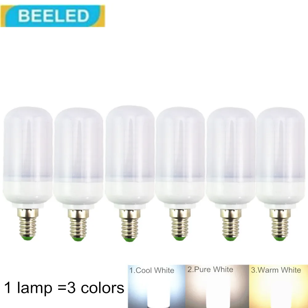 6 pack in LED bulbs light 220V High Quality 4W 5W 6W Led 3colors bulb ...