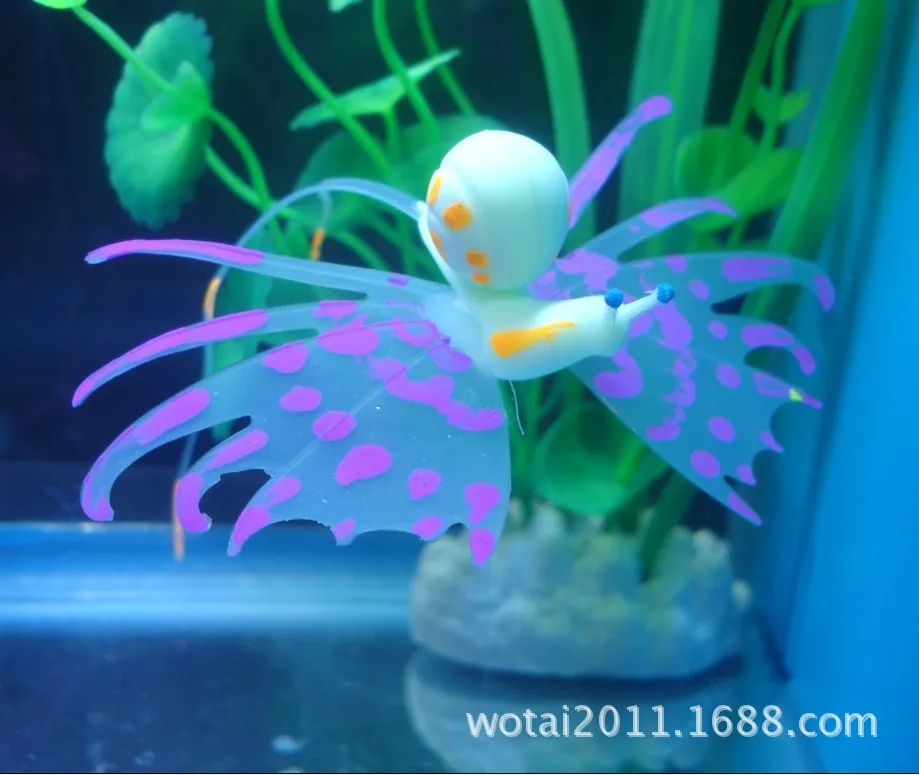 Silica gel Simulation fish tank coral Sucker Fluorescene Fish & Aquatic ...