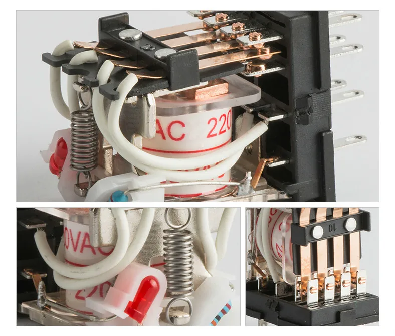 CHINT Small sized Middle Relay 8 Foot Communication Electromagnetism Relay JZX 22F 5A 220Vac ...