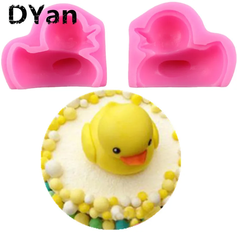 Molde de silicona con forma de pato para decoración de tartas ...