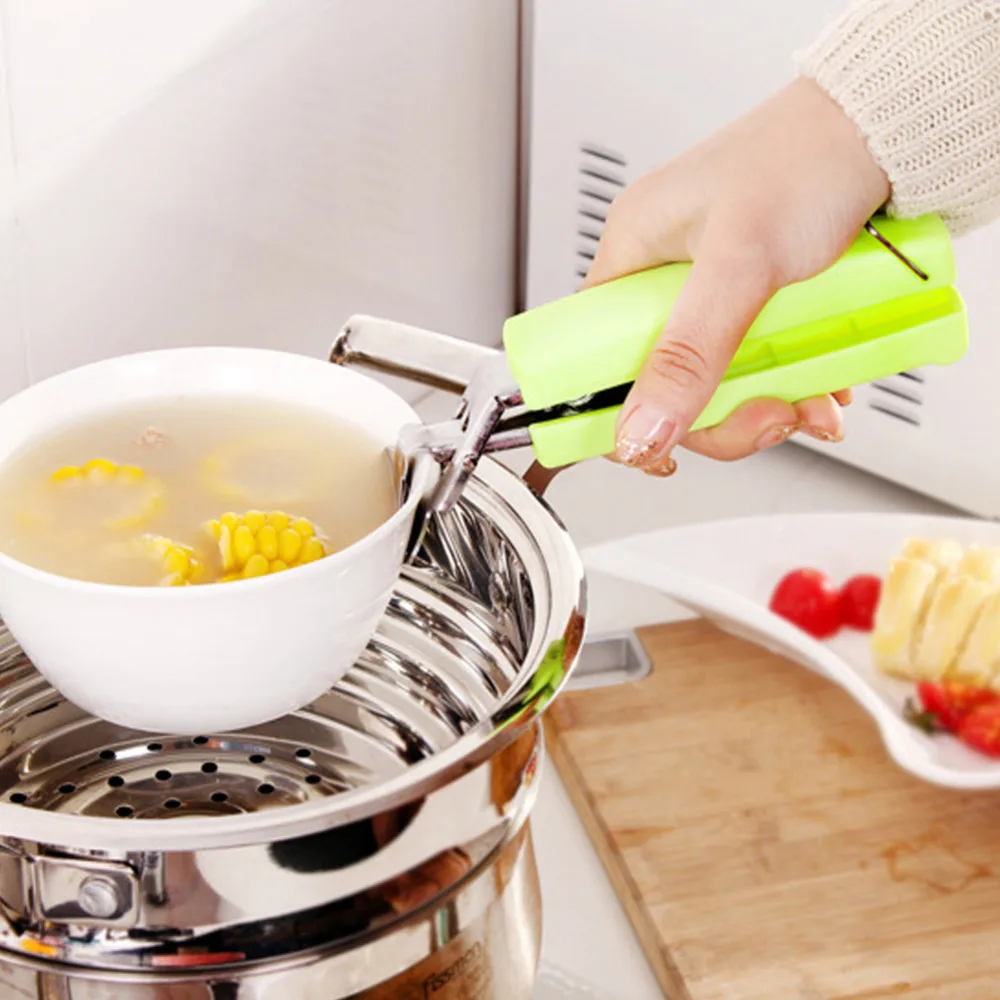 New Universal Stainless Steel Bowl Clips Anti Scald Handheld Dish Pot ...