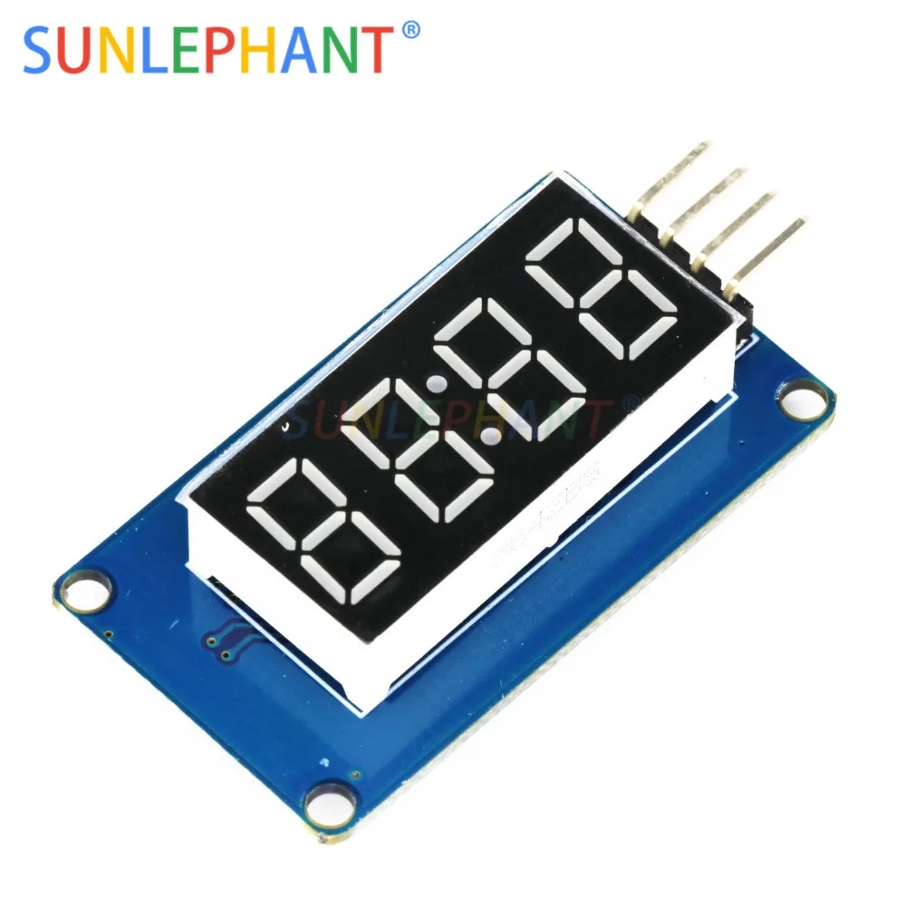 【KAMDSS015】TM1637 LED Display Module For Arduno 7 Segment 4 Bits 0.36 Inch Clock RED Anode ...