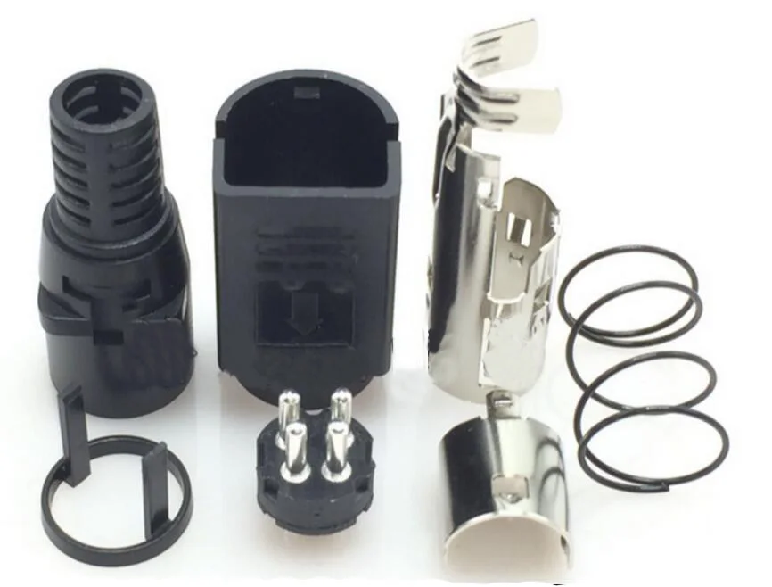 Adaptador de alimentação kycon 50 peças, 3 pinos 3pin/4 pinos 4pin para ...