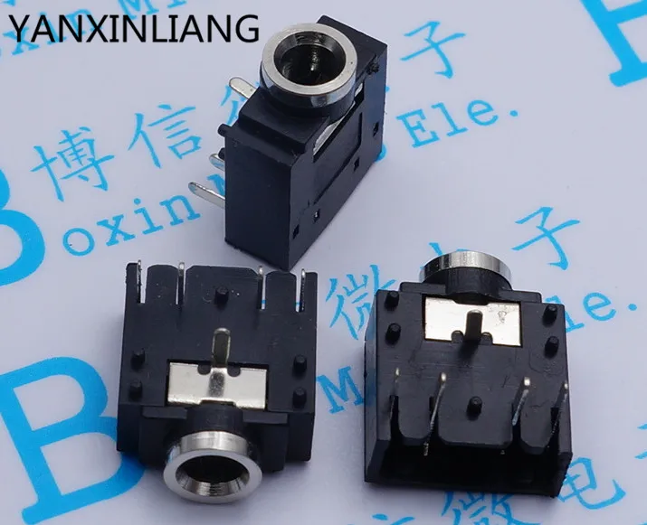 10Pcs 3.5mm Stereo Jack Socket Audio Jack Connector PCB 3F07 PJ 307 ...