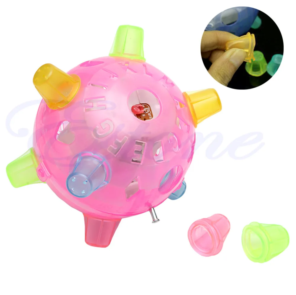 2018 New LED Jumping Joggle Sound Sensitive Vibrating Powered Ball Game ...