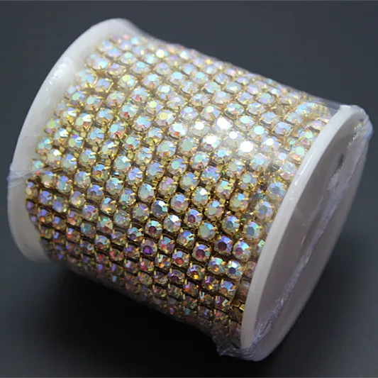 SS8-densify-crystal-AB-stone-Glod-base-retail-Crystal-rhinestone-cup ...