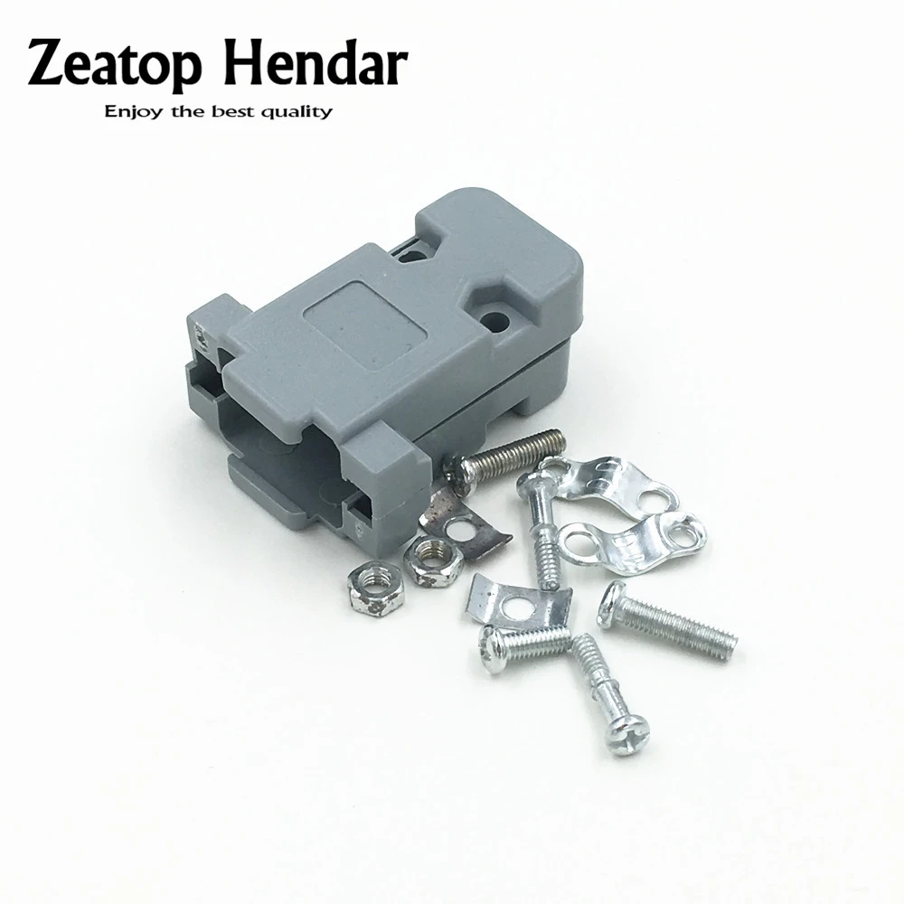 10pcs Plastic Backshell Cover Hood D-sub For Data Cable Hdb Vga Db9 ...