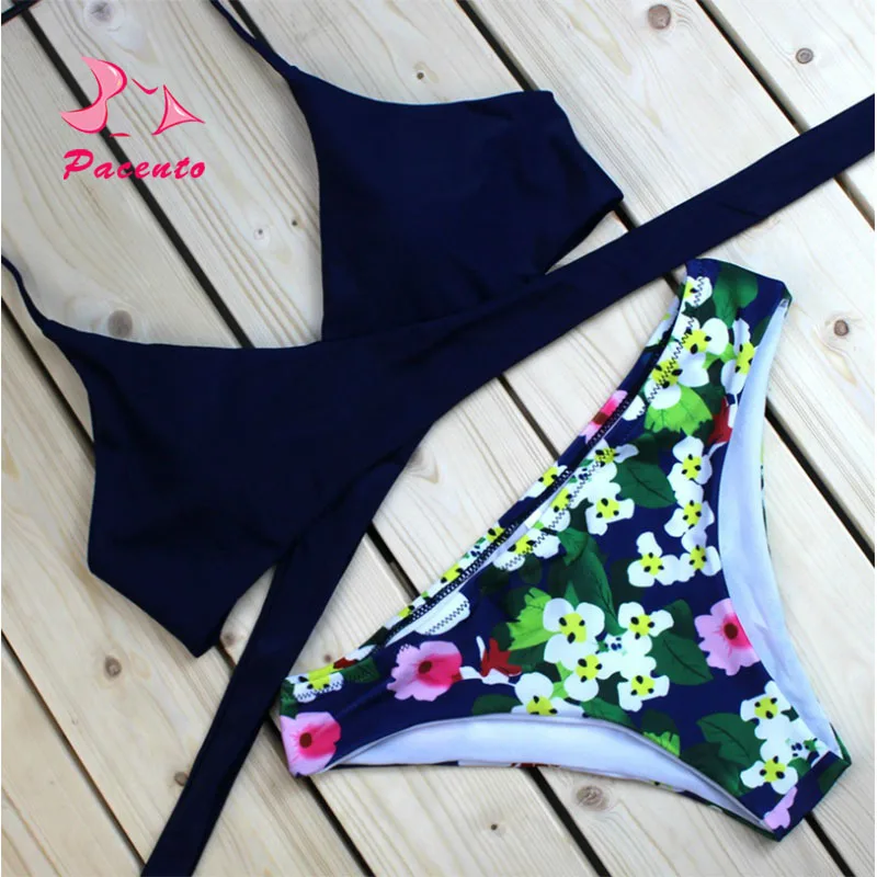 PACENT Halter Micro Bikini Brazilian Two Pieces Swimsuit Women Swimwear ...