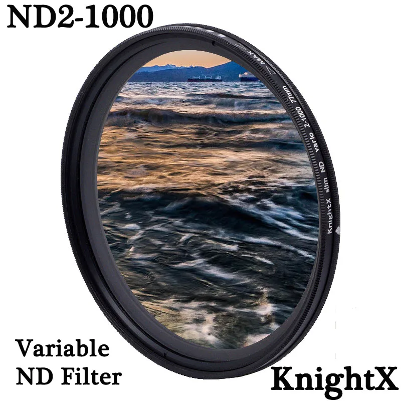 KnightX ND2 om ND1000 Fader Variabele ND filter Verstelbare Voor canon ...