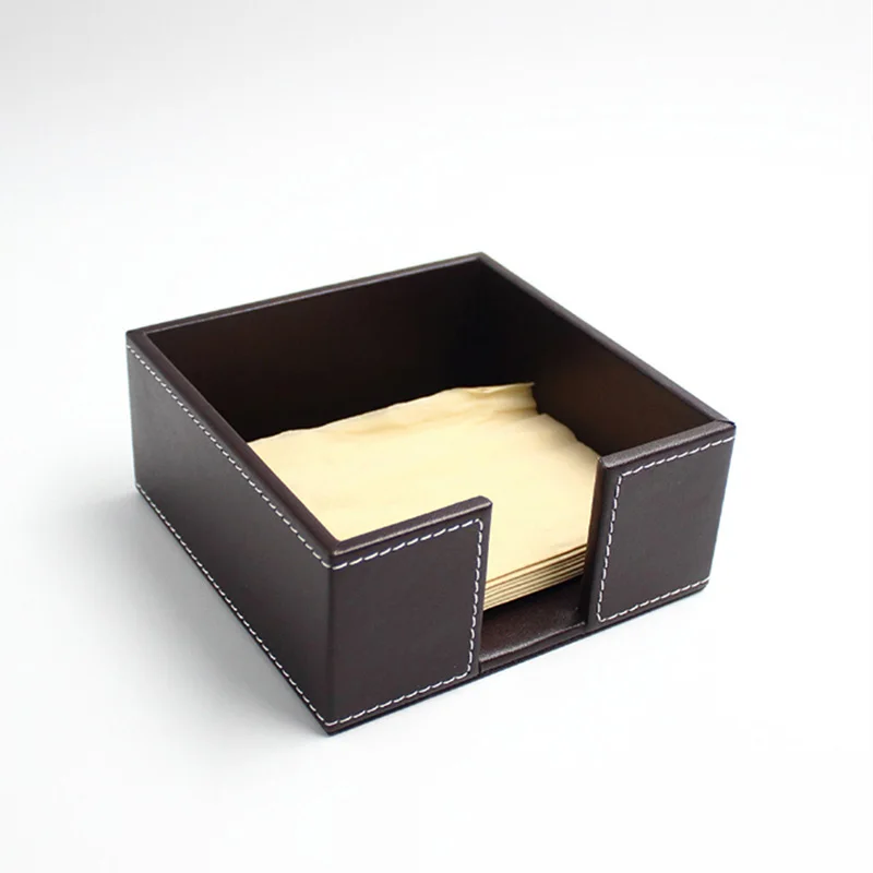 Водонепроницаемая квадратная коробка для салфеток из искусственной кожи держатель для туалетной