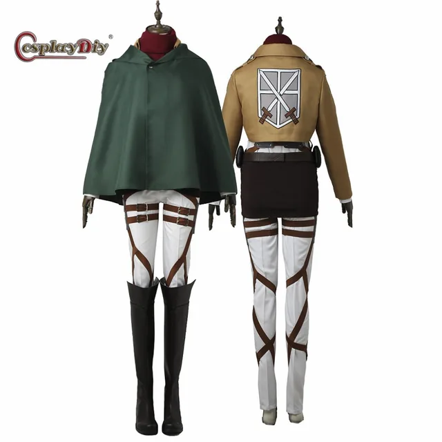 CosplayDiy Anime Attack On Titan Mikasa Ackerman Cosplay Costume Adult ...