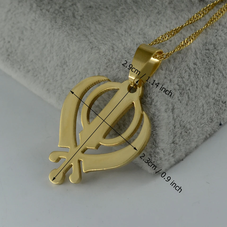 Sikh Khanda Necklace