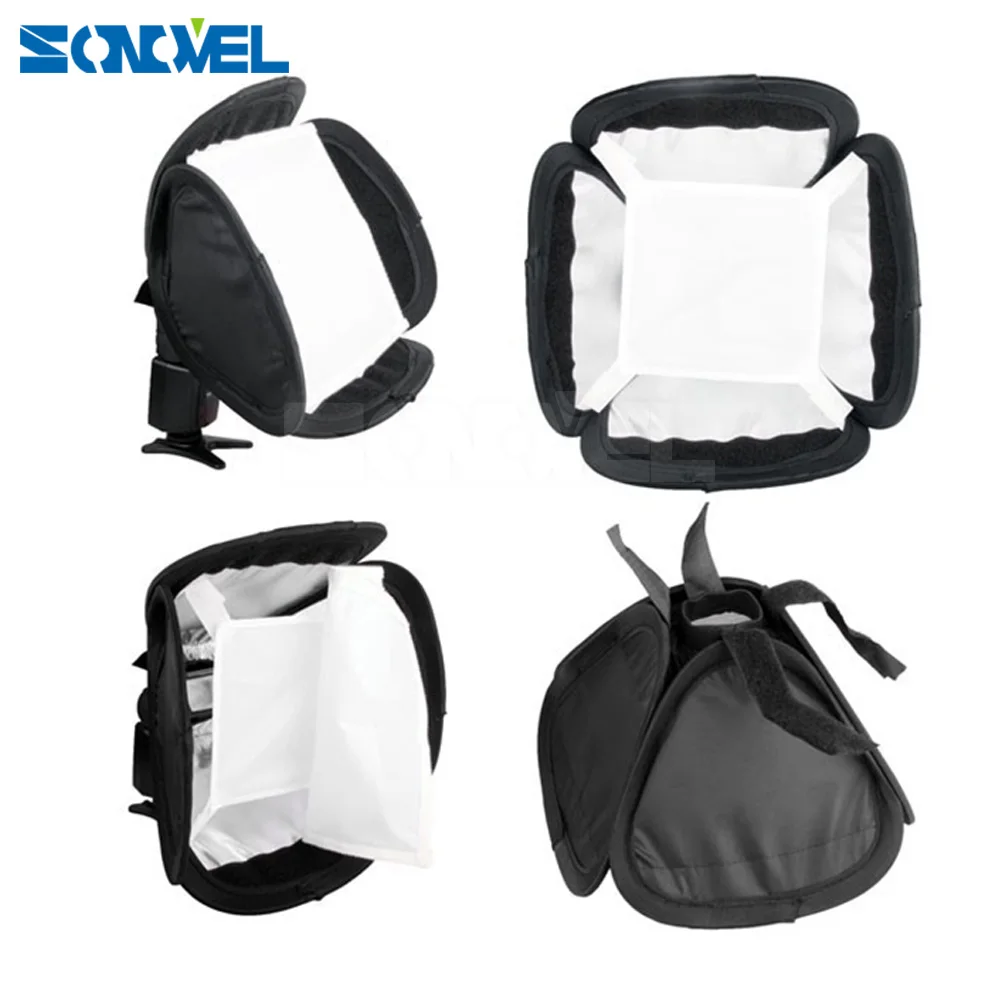 Flash Diffuser 23 x 23cm Soft Box softbox for Flash Light 430ex 580ex ...