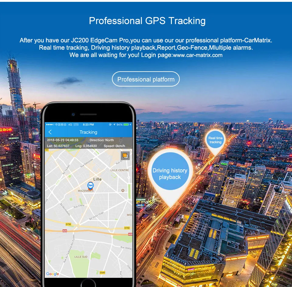JC200 3g WCDMA умный GPS для автомобиля трекер потоковое видео в ...