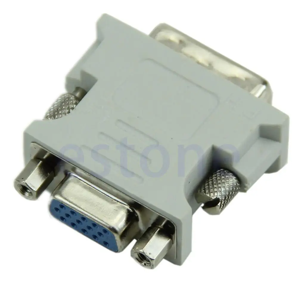 High Quality VGA 15 Pin PC Laptop Female 24+1 pin to DVI D Male Adapter ...