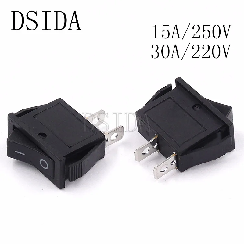 10PCS 2pin KCD3 AC Rocker Switch 15A 250V 30A 220V ON OFF Ship Type ...