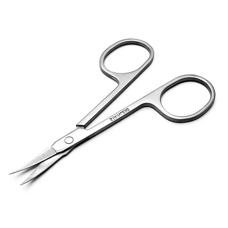 Stainless Steel Sharp Tip Eyebrow Makeup Scissors Face Hair Trimming ...