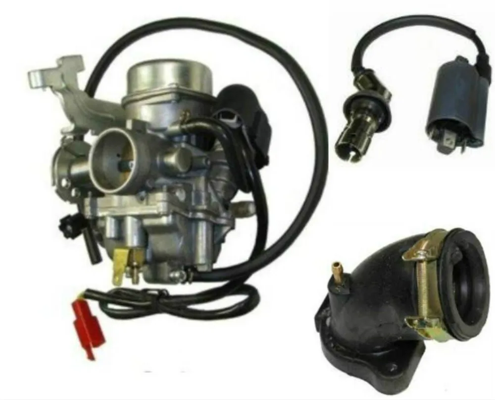 260CC MANCO TALON CARBURETOR COIL INTAKE MANIFOLD LINHAI CARB ATV ...