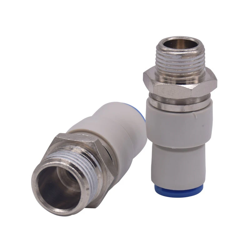 KSH rotary swivel joint straight for hose OD 4mm/6mm/8mm/10mm/12mm 360 rotation angle M5 1/8 1/4 ...