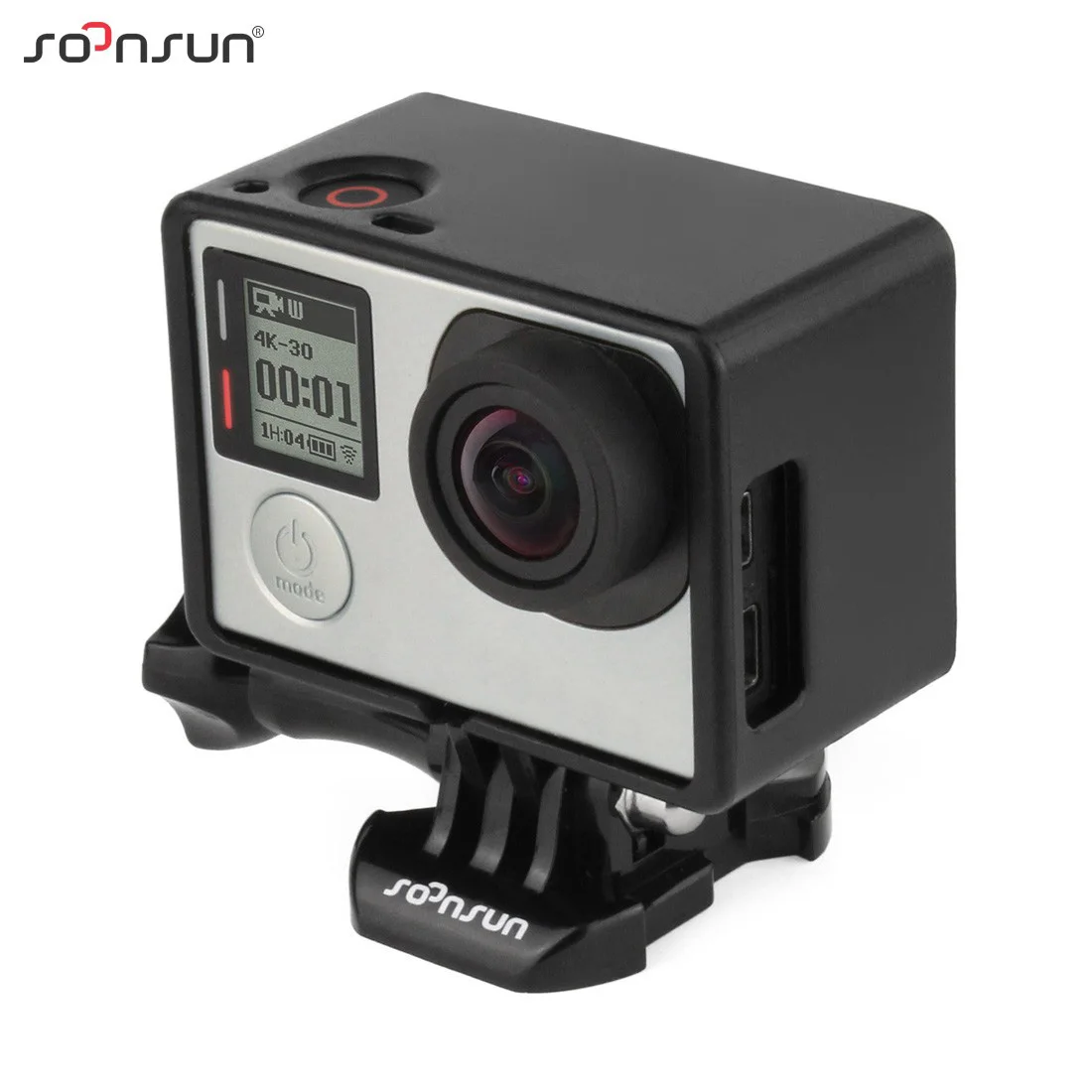SOONSUN-Extension-Frame-Mount-Housing-Case-for-GoPro-Hero-4-3-3-Camera ...