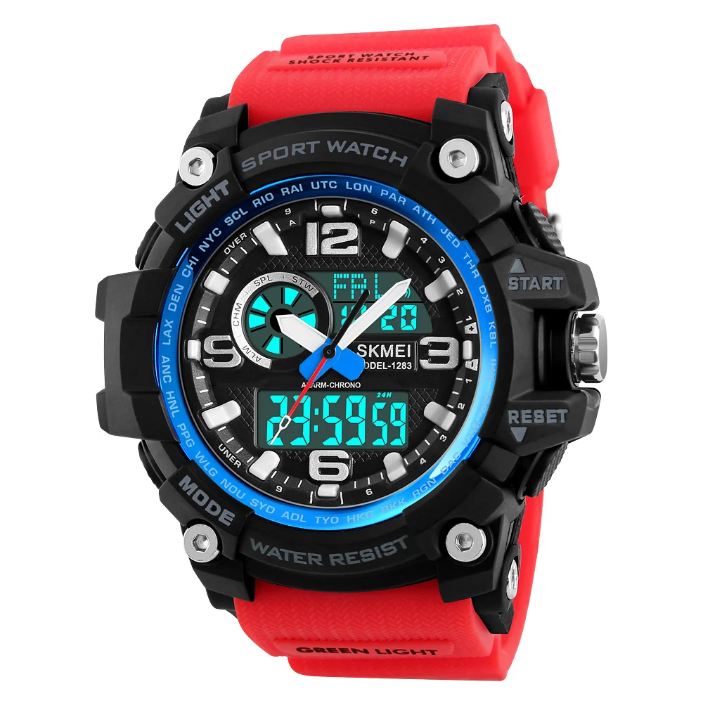 SKMEI Sport Digital Watch 5ATM Waterproof Unisex Sports Watches ...