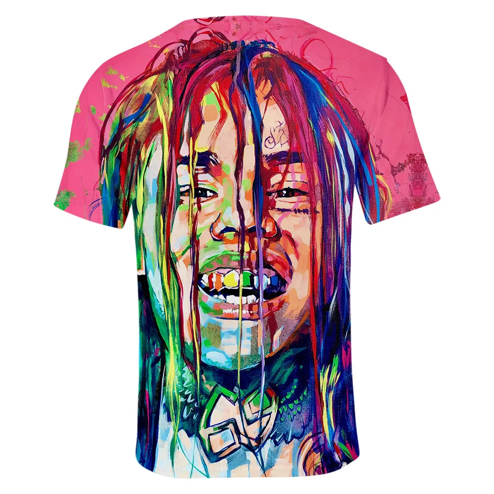 Hip Hop Rapper 69 6ix9ine Tekashi69 3D Printed T-Shirt Women Men Summer ...