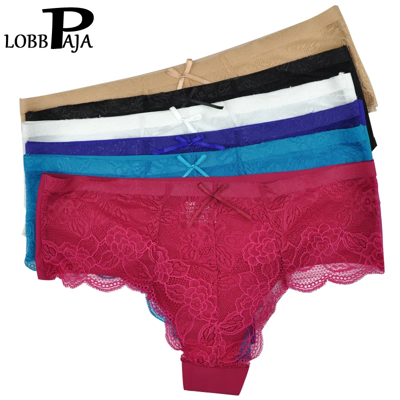 Lobbpaja Brand Lot 6 Pcs Women Seamless Panties Underwear Sexy Front