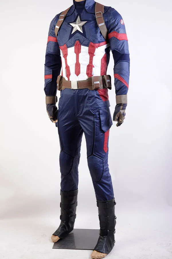 Captain America Steve Rogers Cosplay Costume - AllCosplay.com
