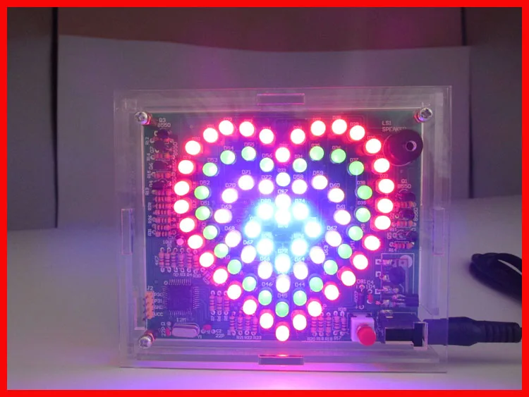Electronic Diy Heart-shaped Led Lights Love Diy Kit - Blocks - AliExpress