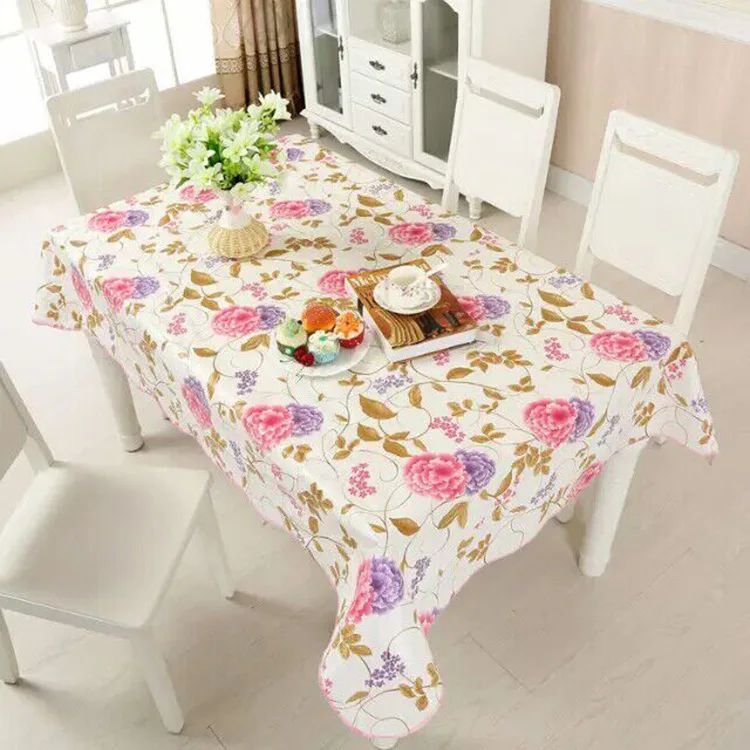 New Plaid PVC Tablecloth Waterproof Table Cloth Rectangular Table Cover ...