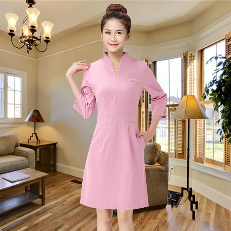 Spa Beauty Salon Uniform Beautician Uniforms Dresses Scrubs Medical ...