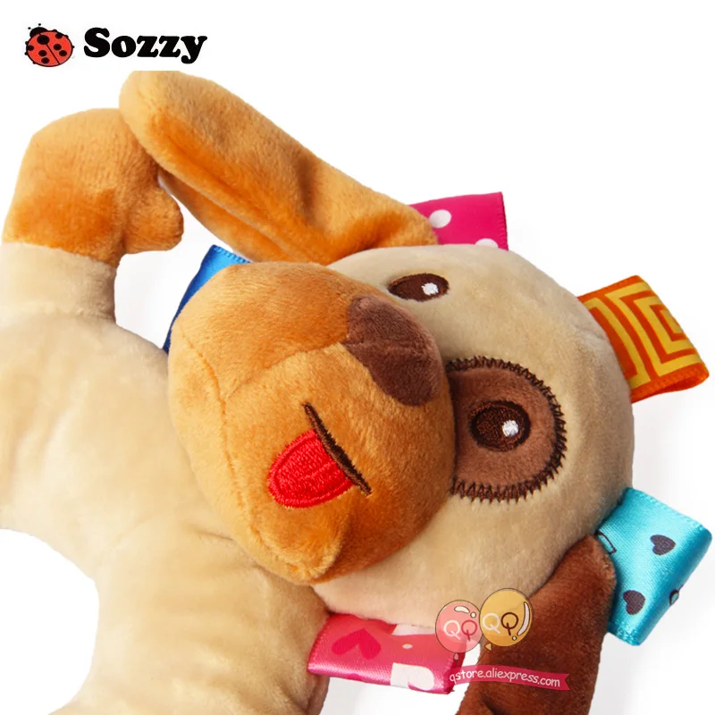 Free shipping Sozzy Cute Soft Kids Baby Infant Rattles Plush Stuffed ...