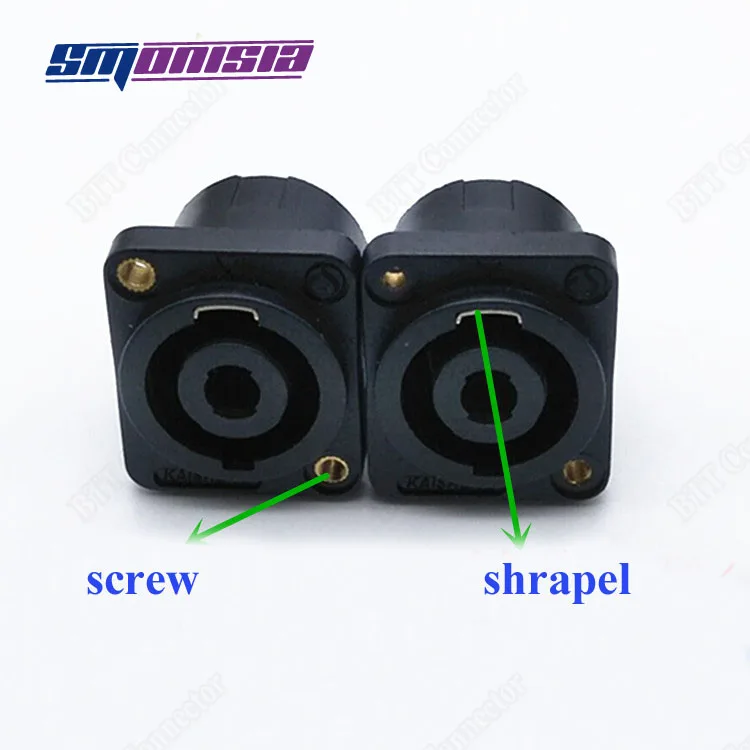 Smonisia 10pcs 4 pin Cannon XLR Female Plug with Protective Iron Sheet ...