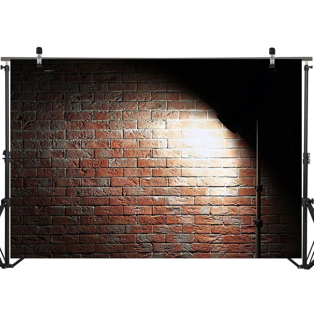 NeoBack Brick Wall Backdrop Night Street light Photography Background ...