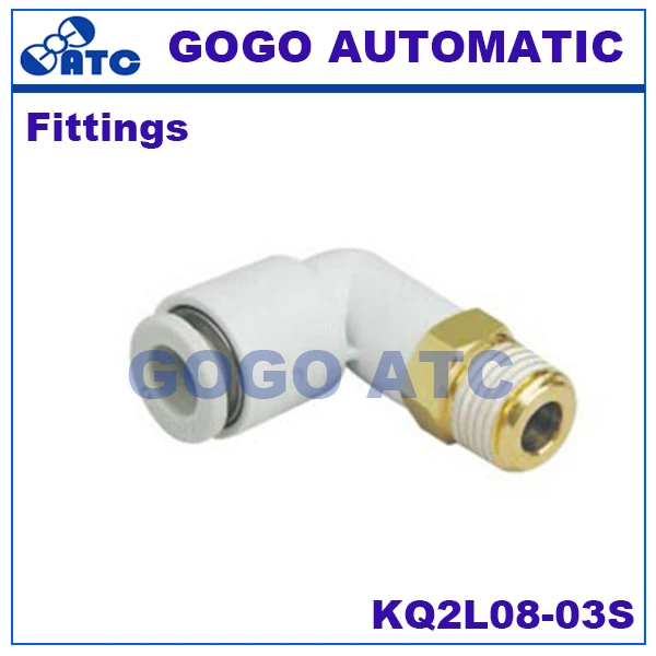 KQ2L SMC type High quality fittings KQ2L08 03S O.D 8mm thread Rc 3/8 ...