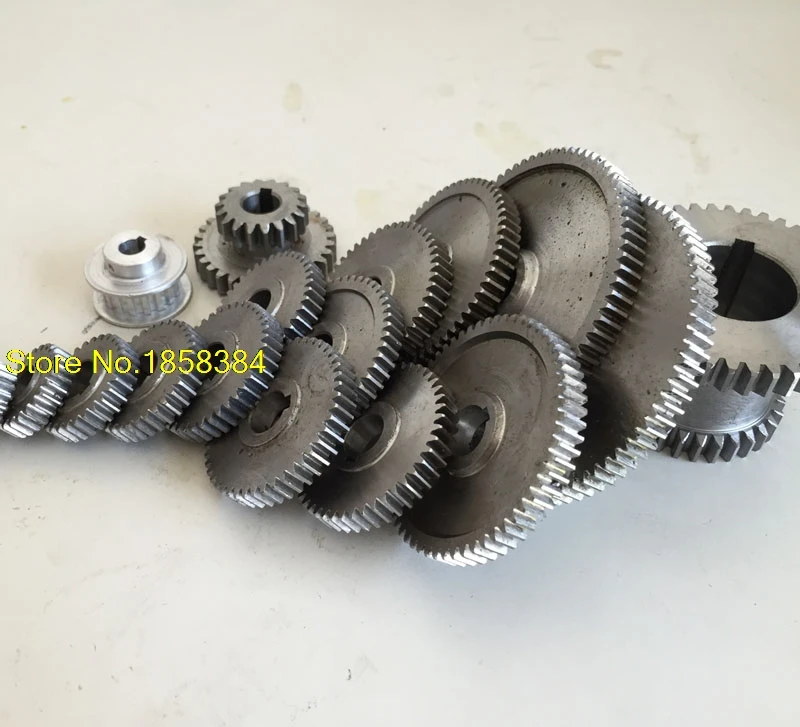17pcs/set Mini Lathe Gears , Metal Cutting Machine Gears , Lathe Gears ...