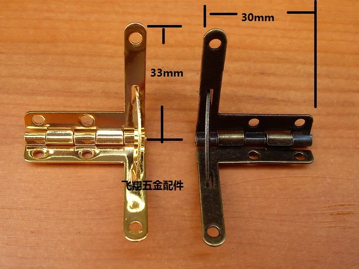 3133mm 100pcs Antique Brass Jewelry Box Hinges Sooden Box Furniture Hnges Hardware Accessories