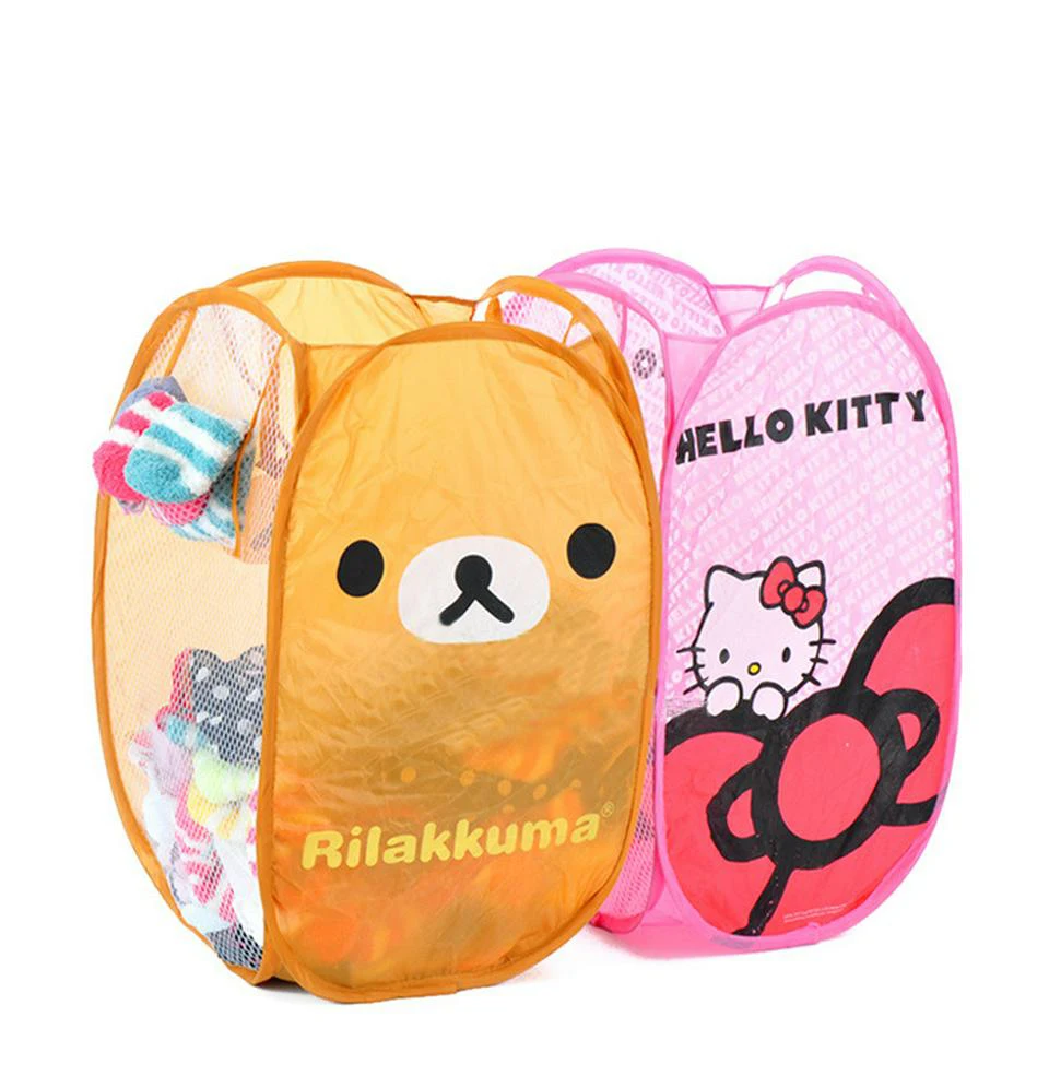 Minions Hello Kitty Cartoon Multi-Functional Folding Dirty Clothing ...