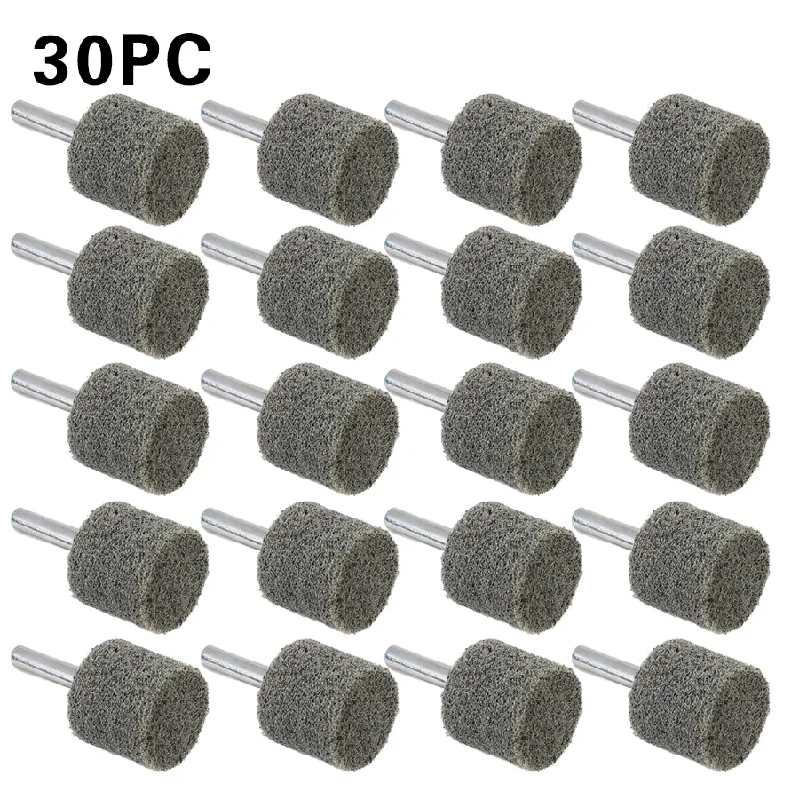 30pcs Fiber Nylon Buffing Brushes 25*6mm with Shank Dremel Accessories ...