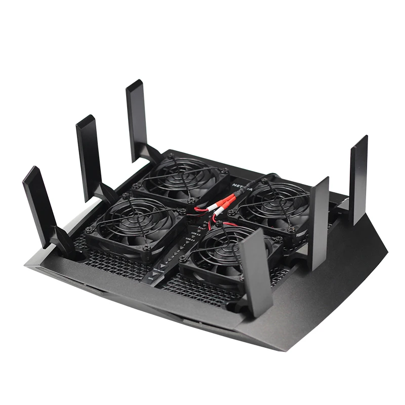 7cm 70mm USB 5V 2/4 fan combined router cooler with grille is suitable ...