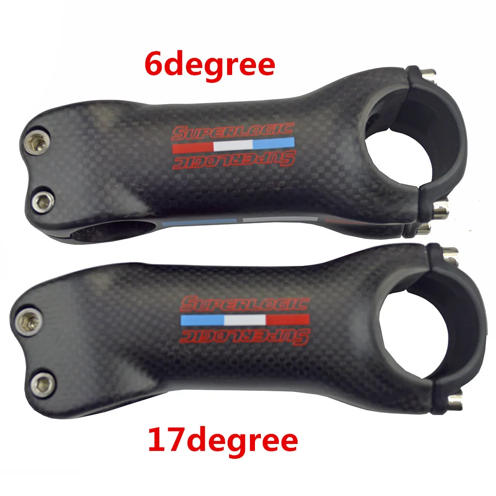 Potence de vélo,31.8 vélo tige carbone tige vélo route vtt 6-17 degrés ...