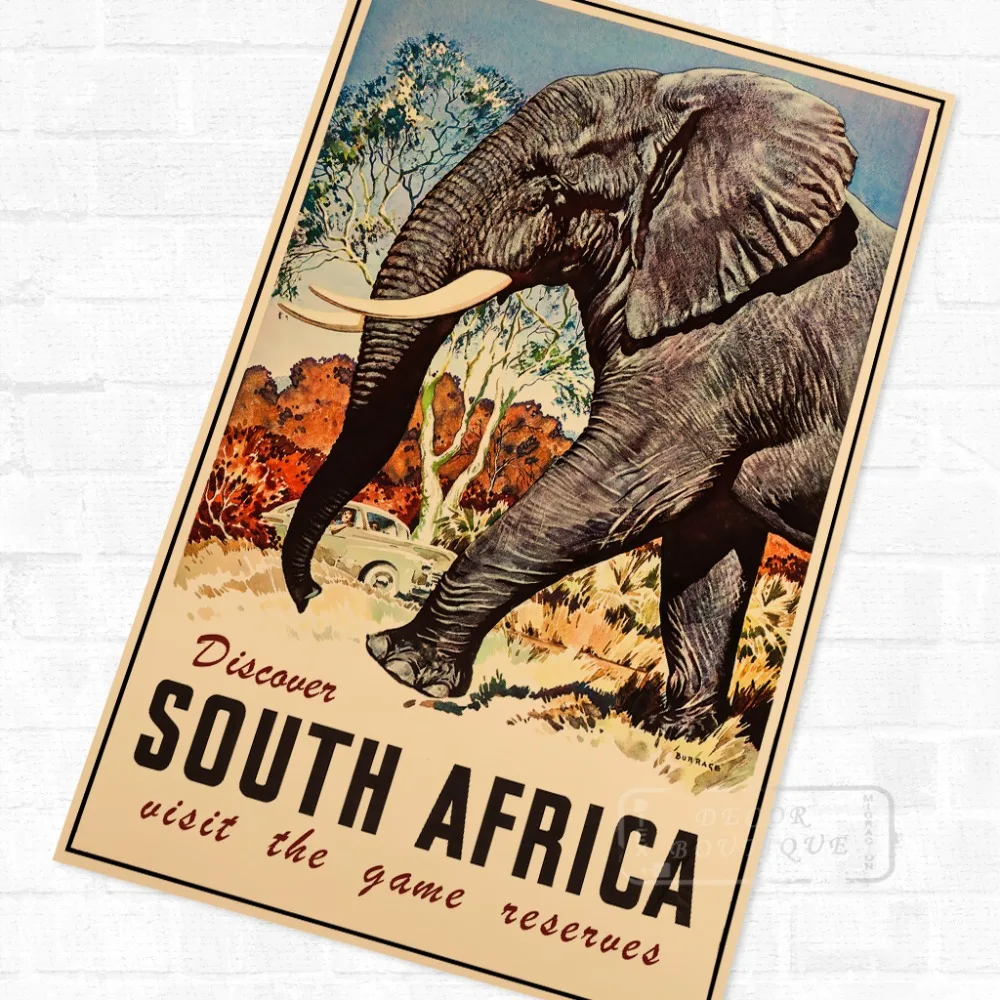Discover Africa African Propaganda Vintage Travel Poster Retro ...