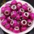10pcs Rondelle Glitter Round Big Hole Murano Resin Beads Spacer Fit ...