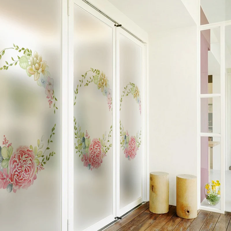 Window stickers glass stickers frosted glass film sliding door balcony ...